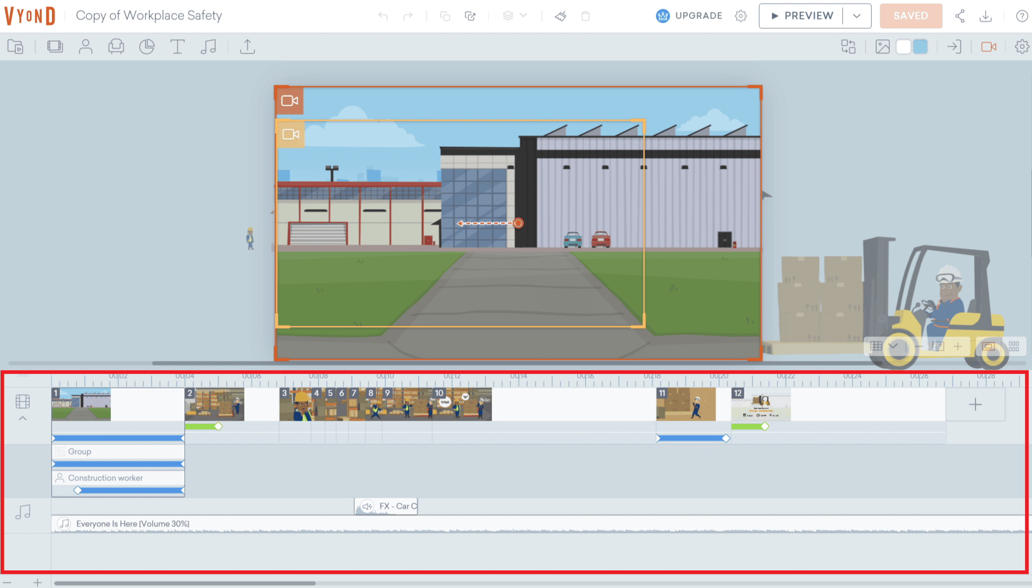 「VYOND」タイムライン操作手順｜動画編集を上達させるコツ3選 - 動画制作・映像制作ならサムシングファン｜大阪･東京･名古屋の動画DX®会社